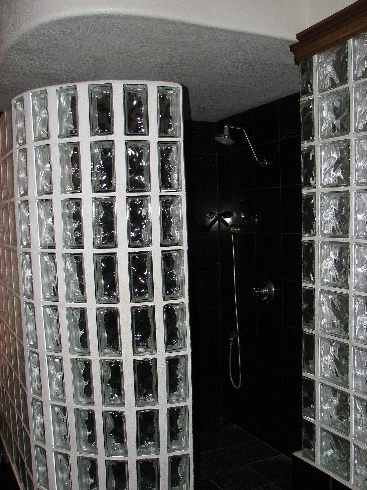 Glass Block Shower Designs